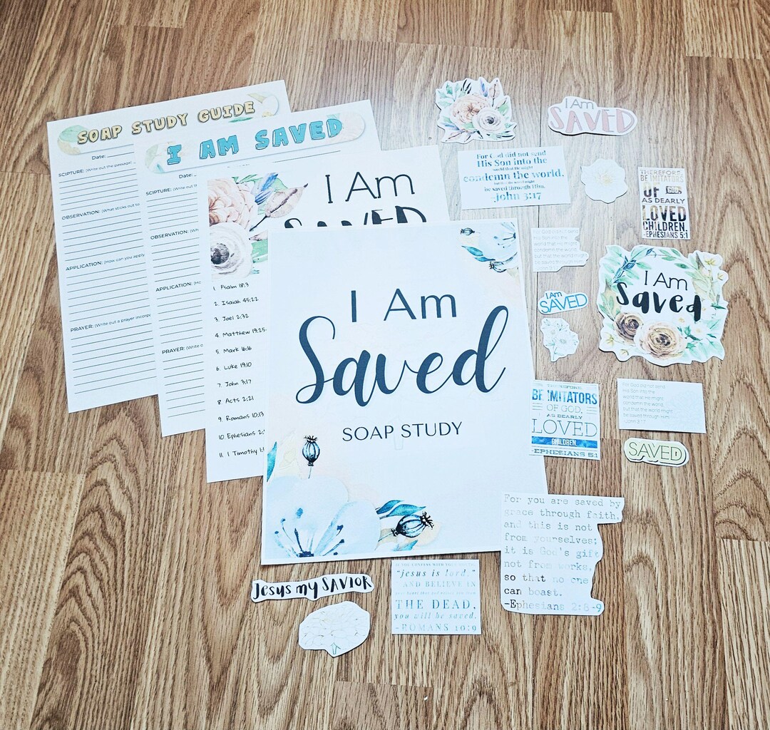 I Am Saved SOAP Study Pack, Bible Study Kit, You Are Saved, Soap Study ...
