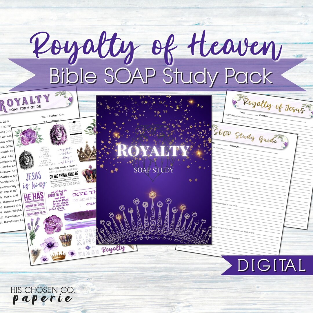 Royalty Digital SOAP Bible Study Set for Christian Women - Instant ...
