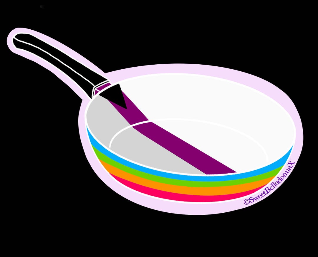 Panromantic Demisexual Pride! - Pan Sticker With a Demisexual Glaze and ...