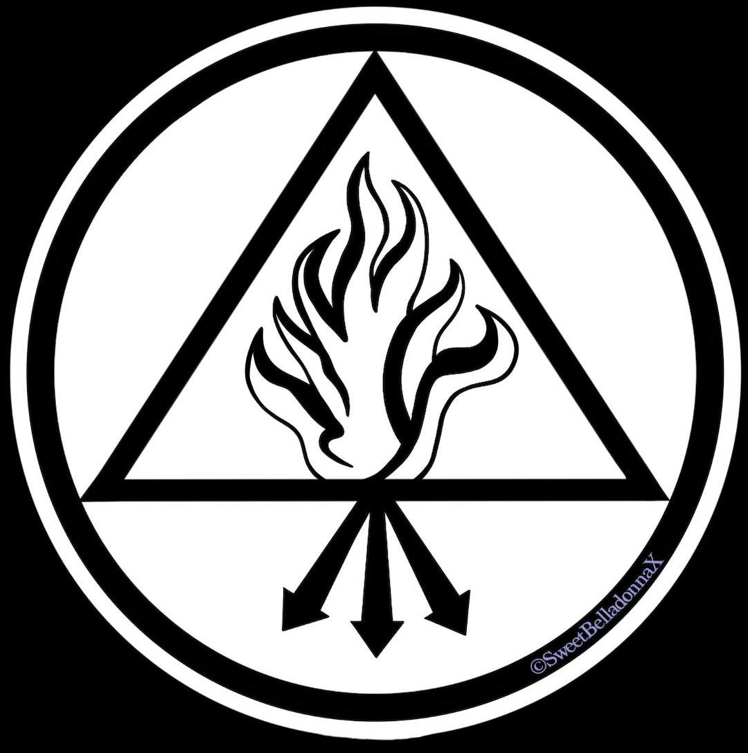 John Constantine Symbol Red King Sulfur Tattoo Sticker in Clear or Holo ...