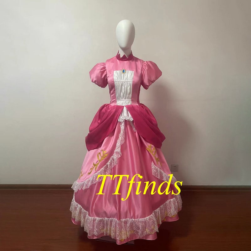 Princess Peach Dress - Etsy