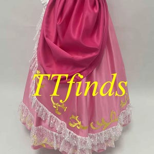 Super Mario Princess Dress Mario Peach Red Dress Halloween Personalized ...