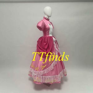 Super Mario Princess Dress Mario Peach Red Dress Halloween Personalized ...