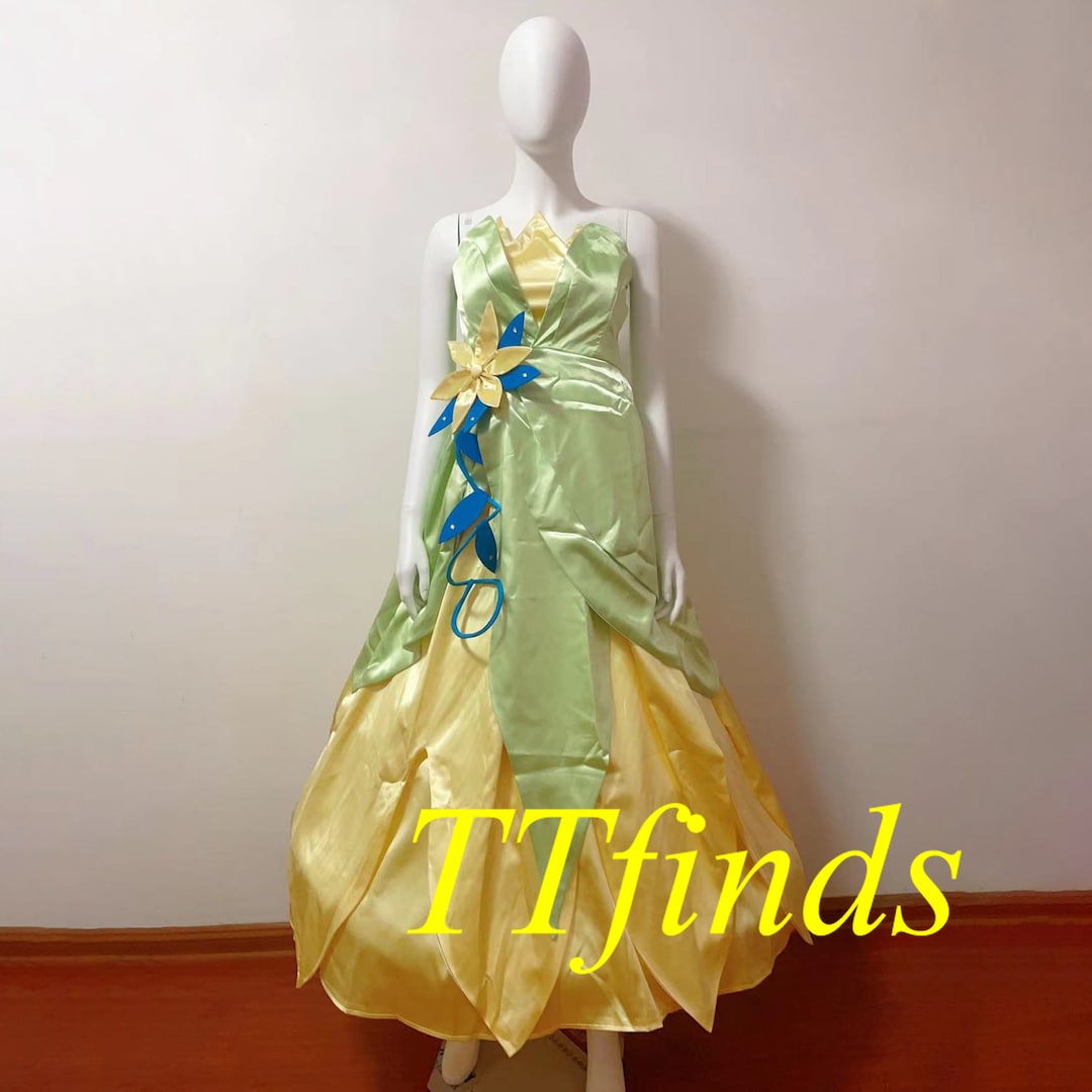 For Princess Frog Tiana Dress, Princess and the Frog Tiana Cosplay ...