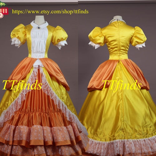 Princess Daisy Mario Game Character Costume Cosplay Game - Etsy