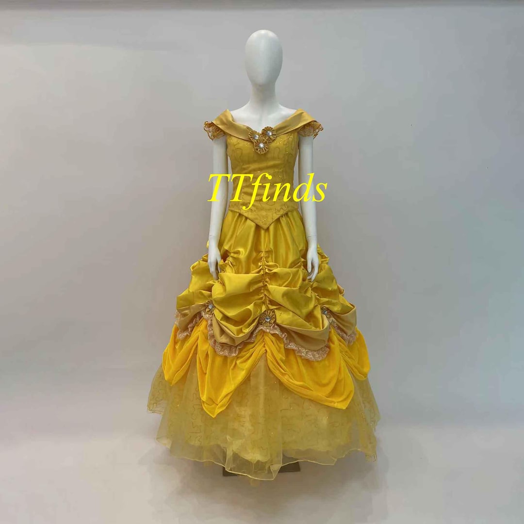 Princess Belle Dress Beauty and the Beast Belle Dress Belle Cosplay ...