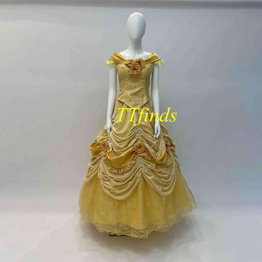 Princess Belle Dress Beauty and the Beast Belle Cosplay Dress Belle ...