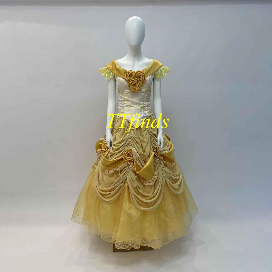 Princess Belle Dress Beauty and the Beast Belle Dress Belle Cosplay ...