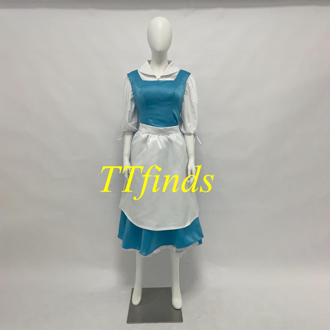Princess Belle Dress Beauty and the Beast Belle Maid Dress Outfit ...