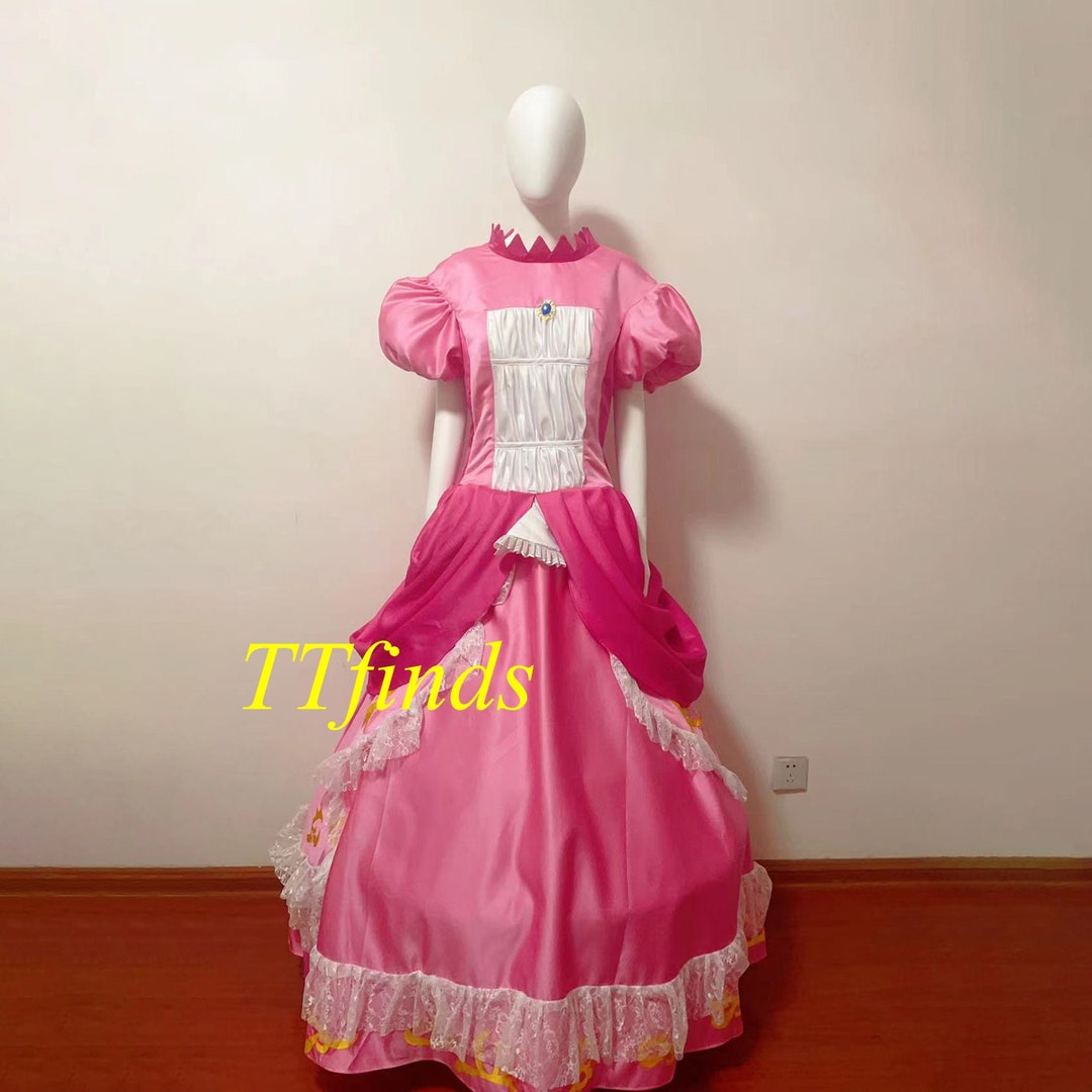 For Peach Inspired Dress, Super Mario Bros Peach Cosplay Dress, Peach ...