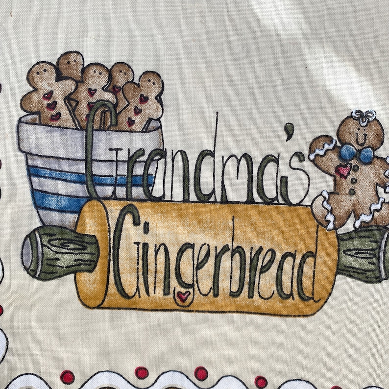 Grandmas Cookies Gingerbread Table Runner Grandmas Ginger - Etsy