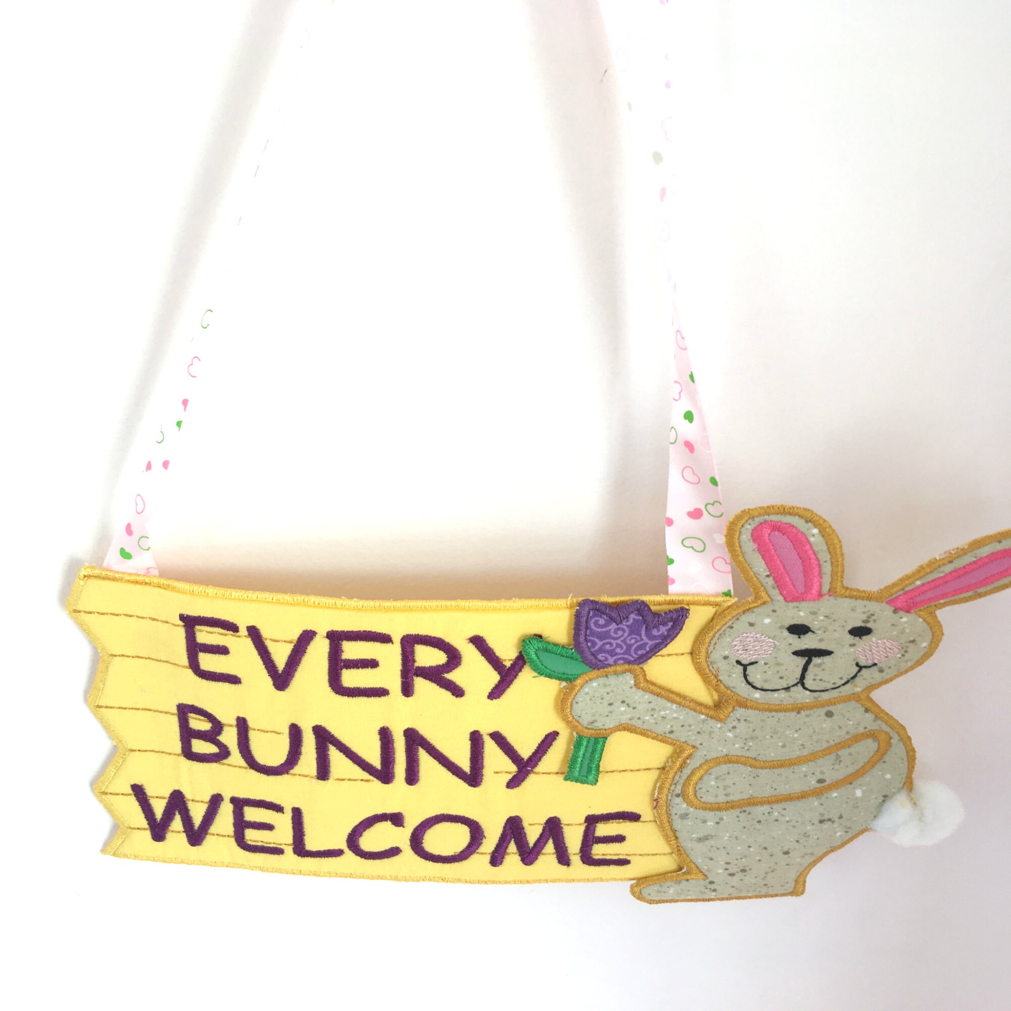 Easter Door Decor Easter Door Hanger Every Bunny Welcome Entry Way Sign ...