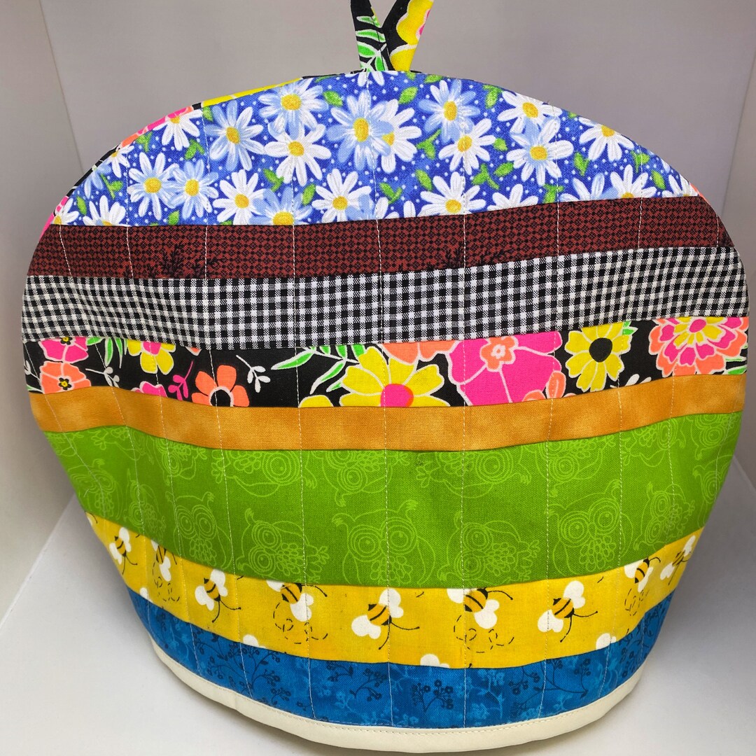 Fabric Tea Cozy, Teabag Holder, Back Pocket Applique - Etsy