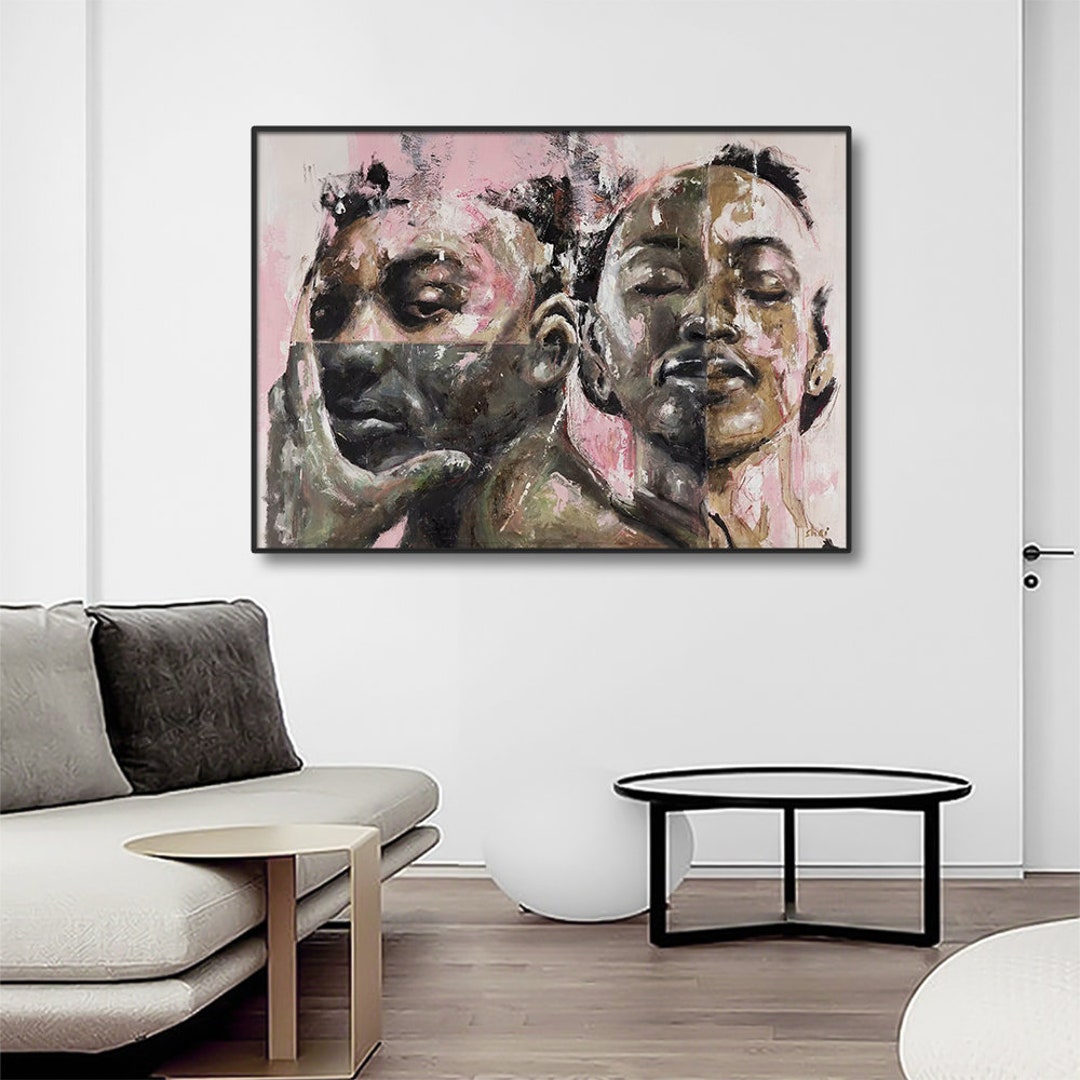 Shai Yossef Painting Large Print on Canvas,boy & Girl Portrait ,kids ...