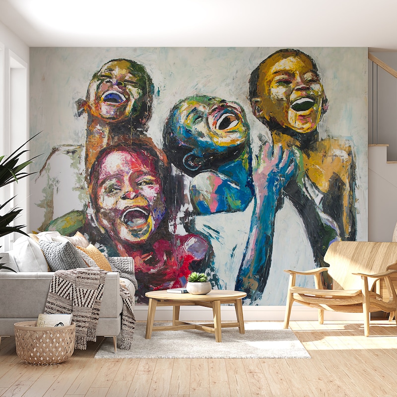 African Print Wallpaper - Etsy