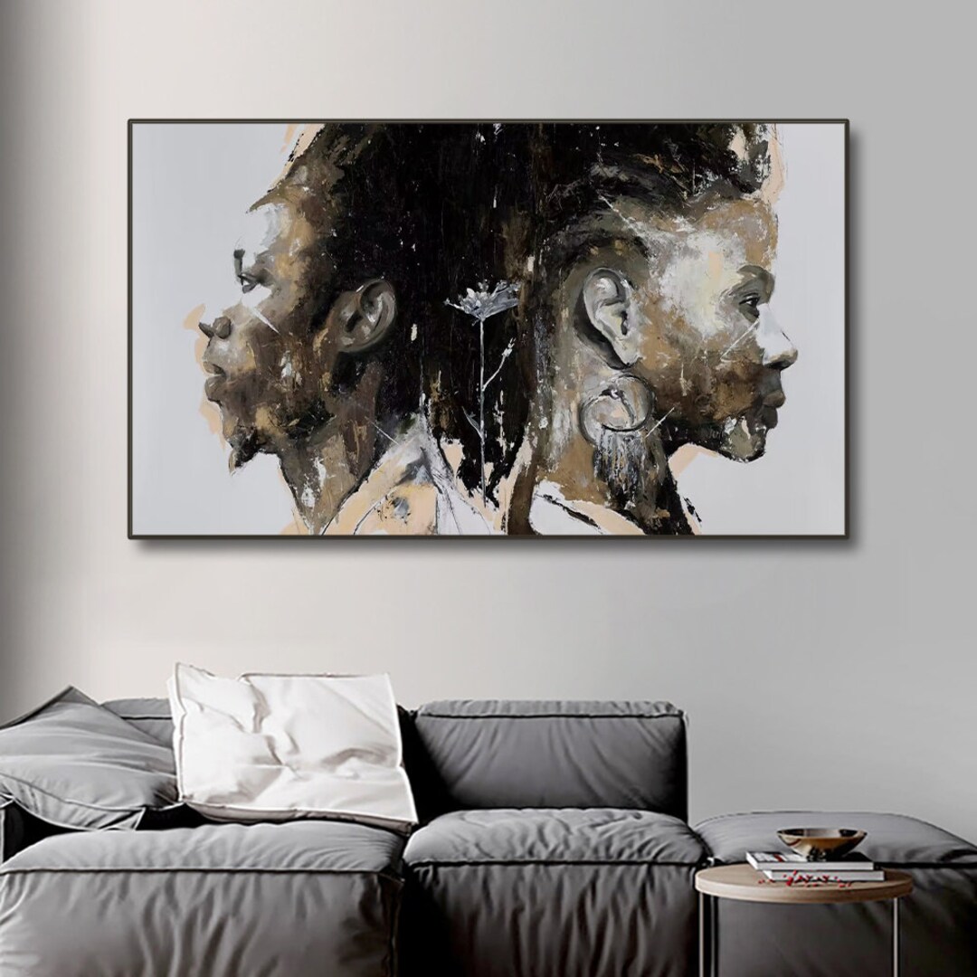 Shai Yossef Painting Large Print on Canvas, Boy /girl/woman/man ...