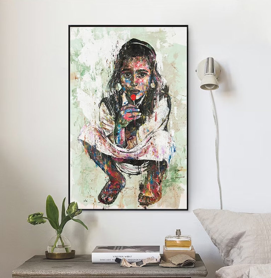 Yemenite Jewish Boy Portrait: Shai Yossef Large Canvas Print - Etsy