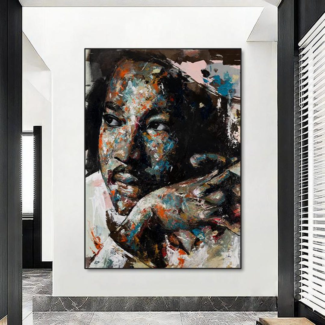MLK Martin Luther King Jr Print on Canvas – Timeless Tribute to a Civil ...
