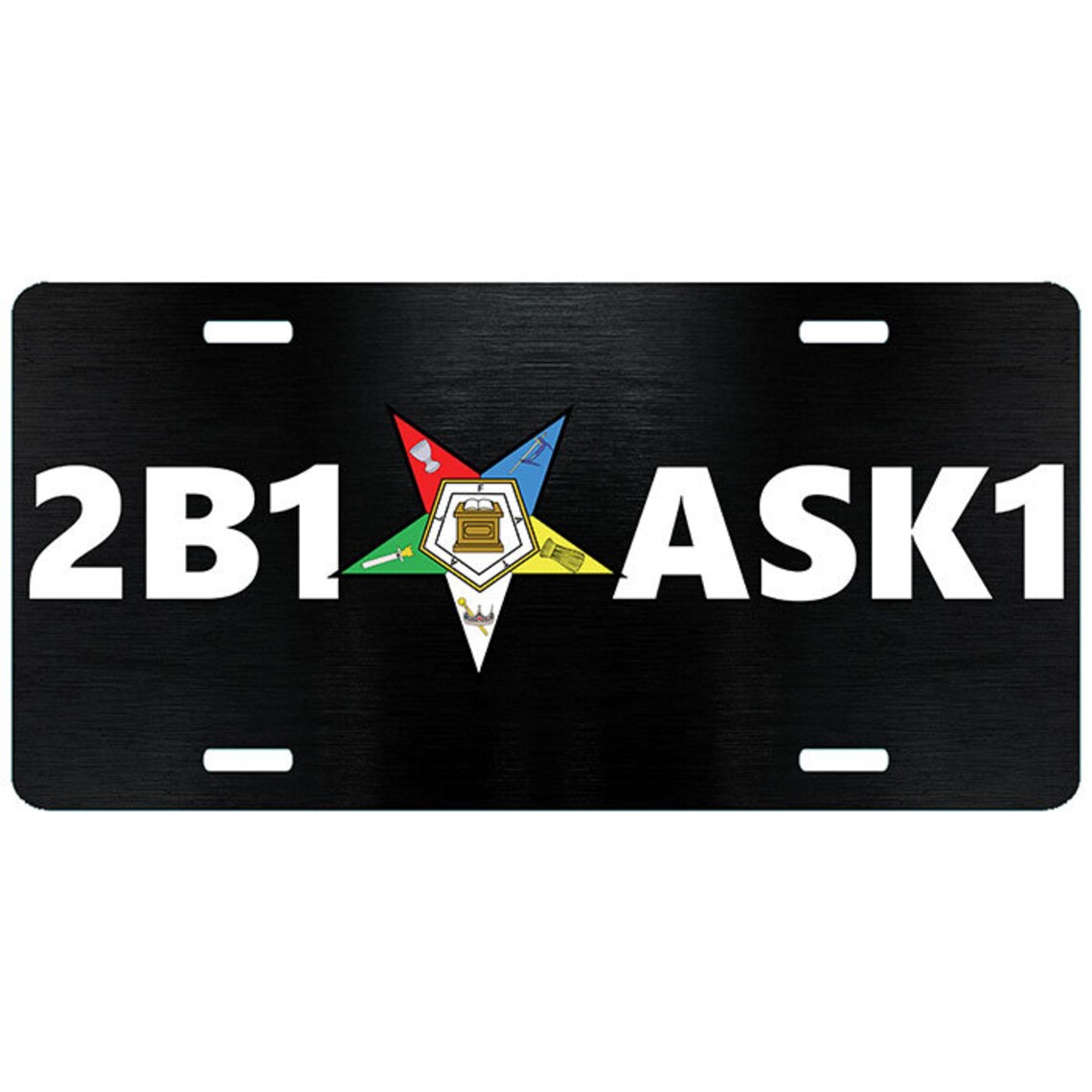 2B1 ASK1 OES License Plate Order of the Eastern Star Auto Car - Etsy