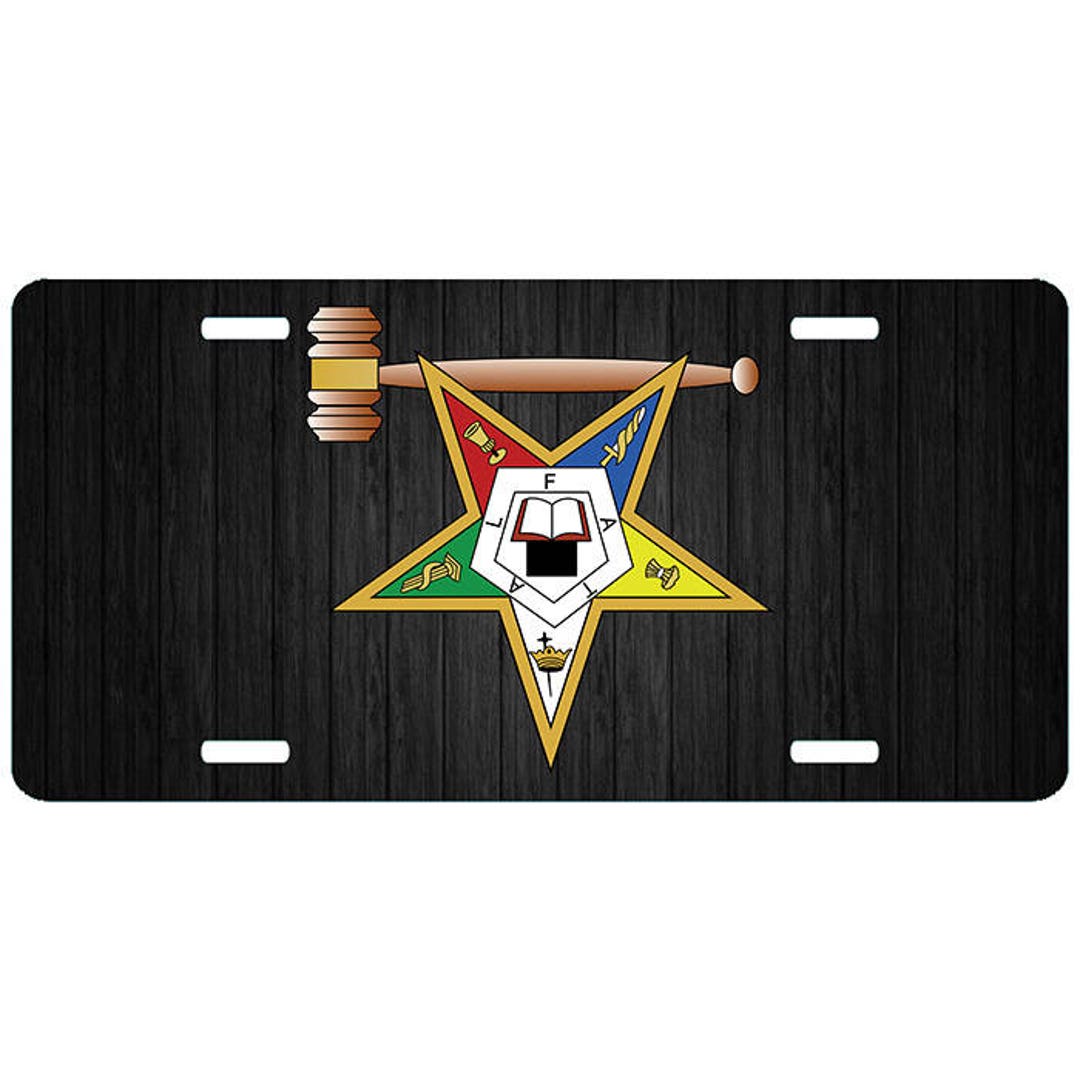 Past Worthy Matron License Plate OES Truck Auto Car Tag Emblem Eastern ...