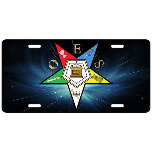 Gold OES License Plate Tag Order of the Eastern Star Truck - Etsy