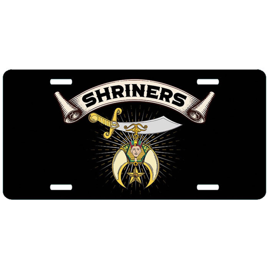 Shriners Beam License Plate Shriner Noble Mason Auto Car Tag Emblem - Etsy