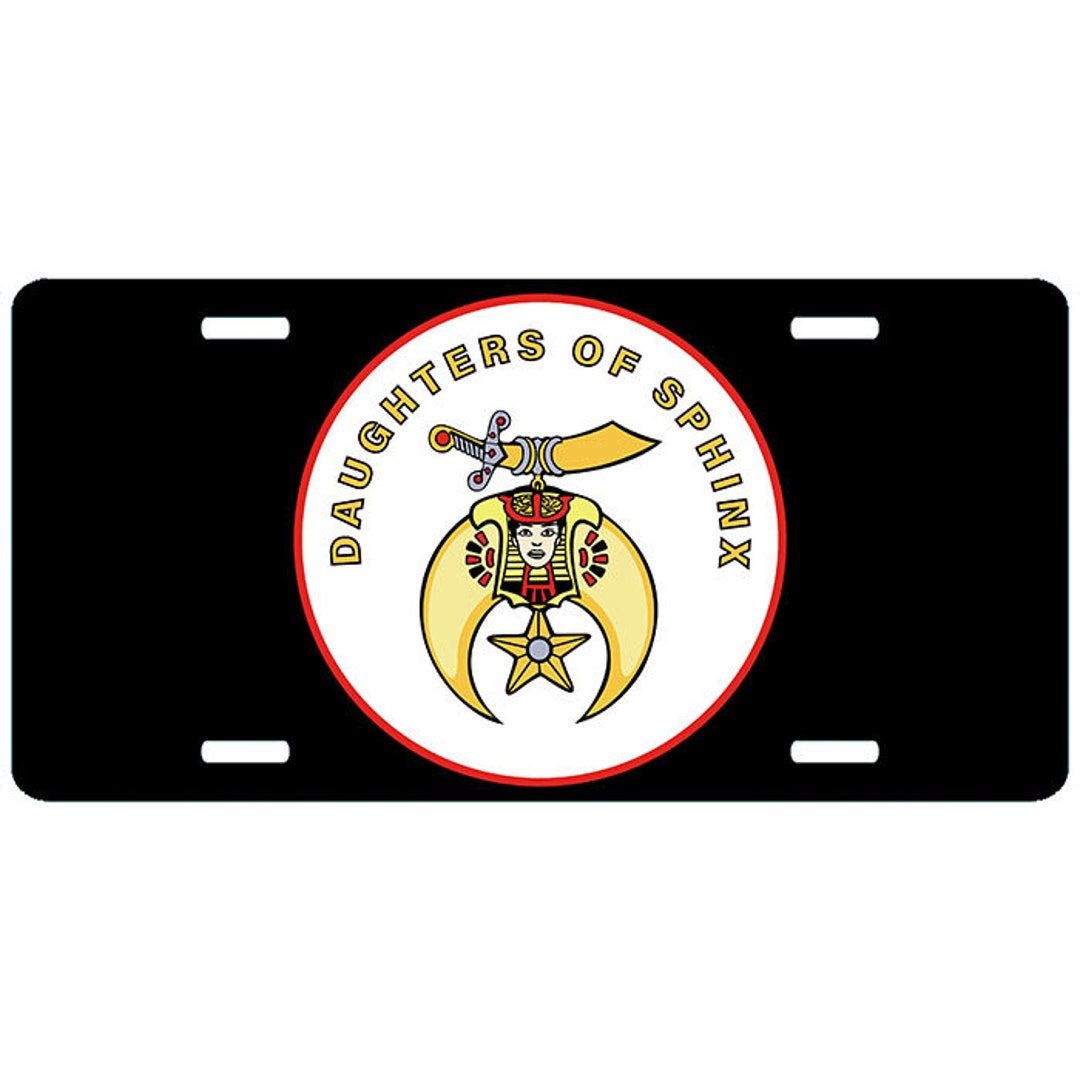 Daughters of Sphinx License Plate OES Tag Order Eastern Star - Etsy