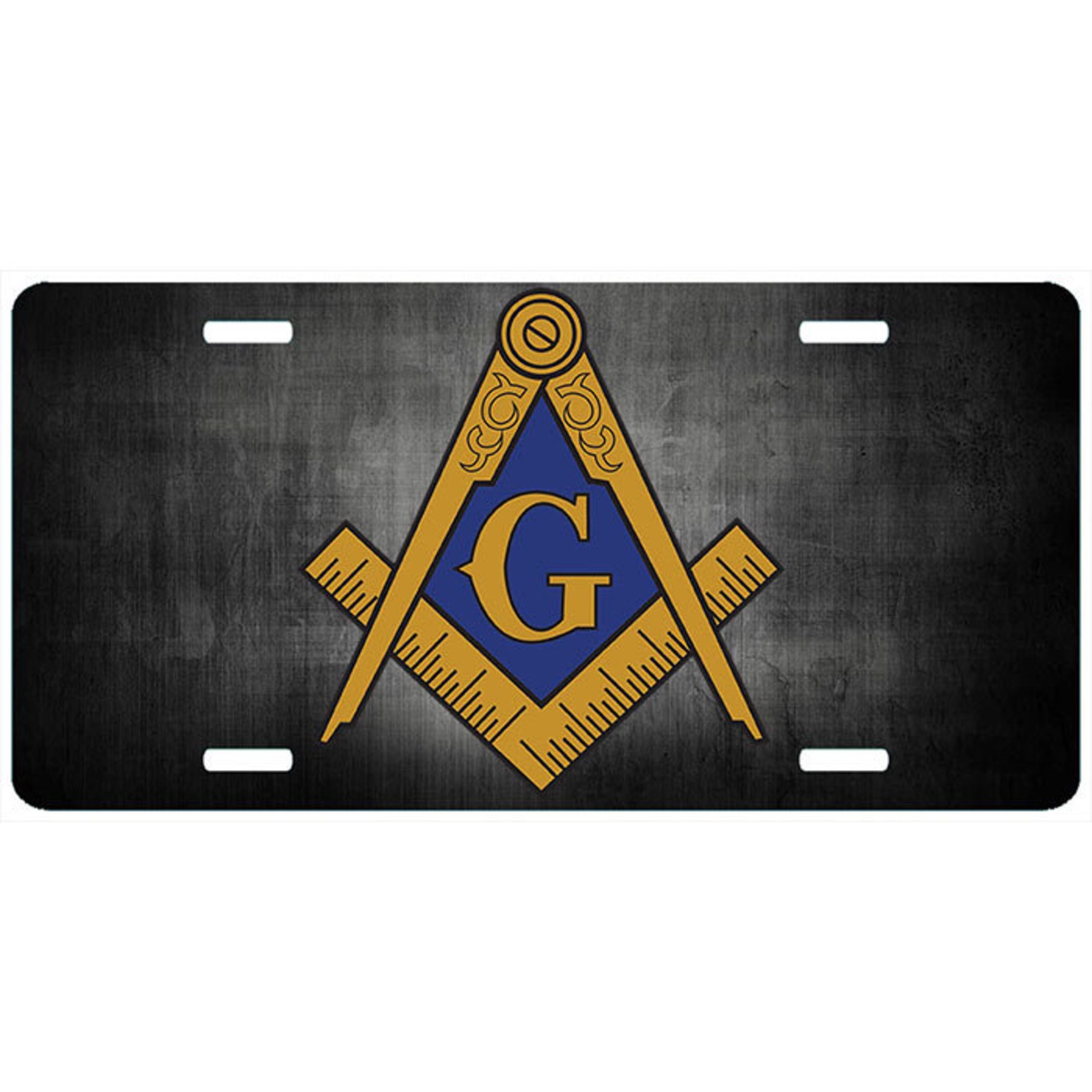 Fade Black Masonic License Plate Mason Freemasonry Truck Auto - Etsy