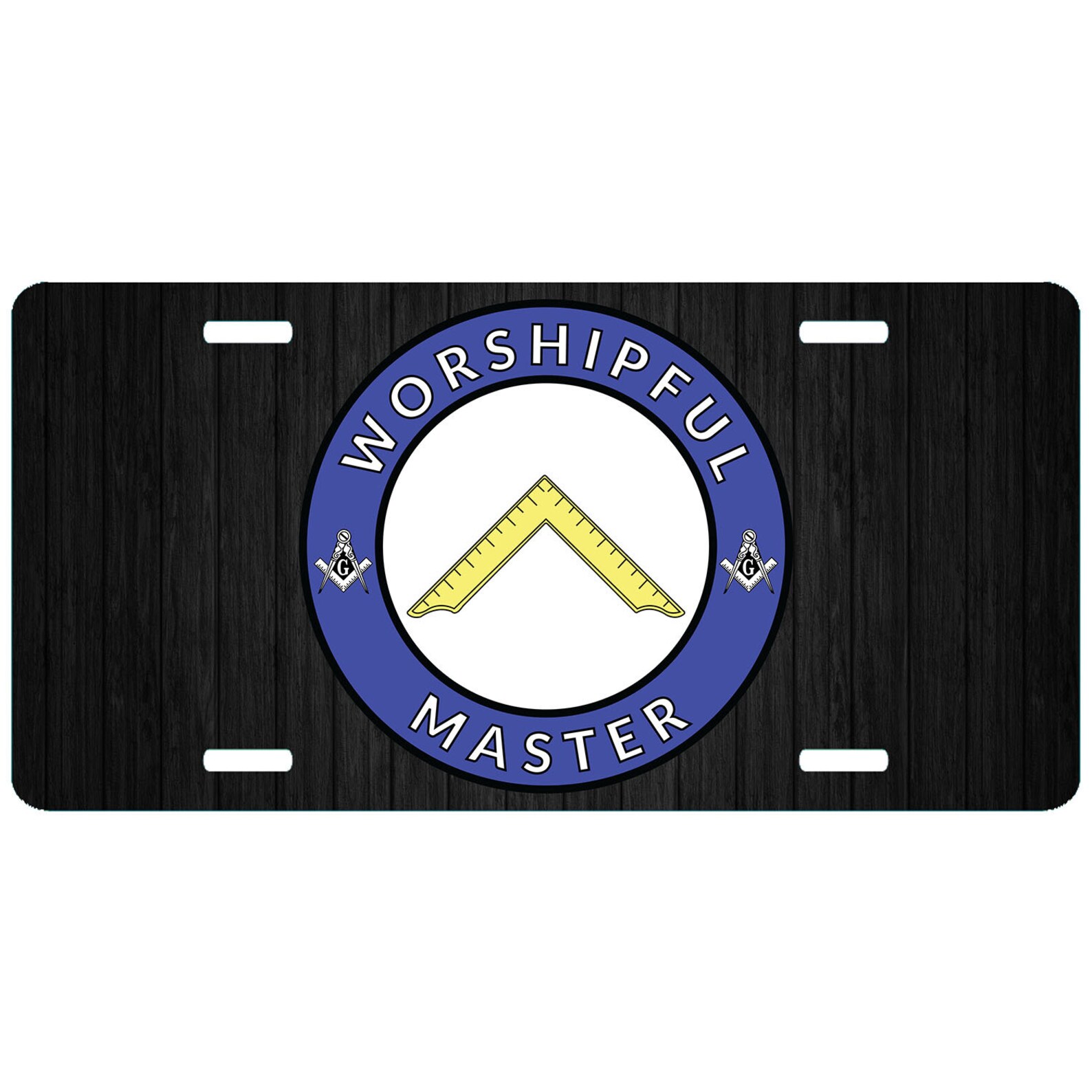 Worshipful Master License Plate Masonic Officer WM Square Auto Car ...