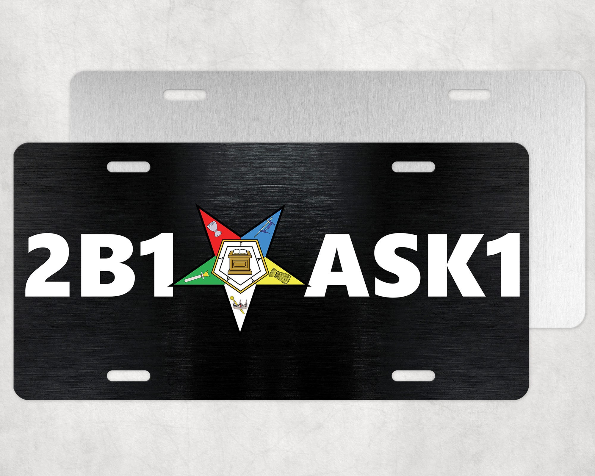 2B1 ASK1 OES License Plate Order of the Eastern Star Auto Car Truck Tag ...