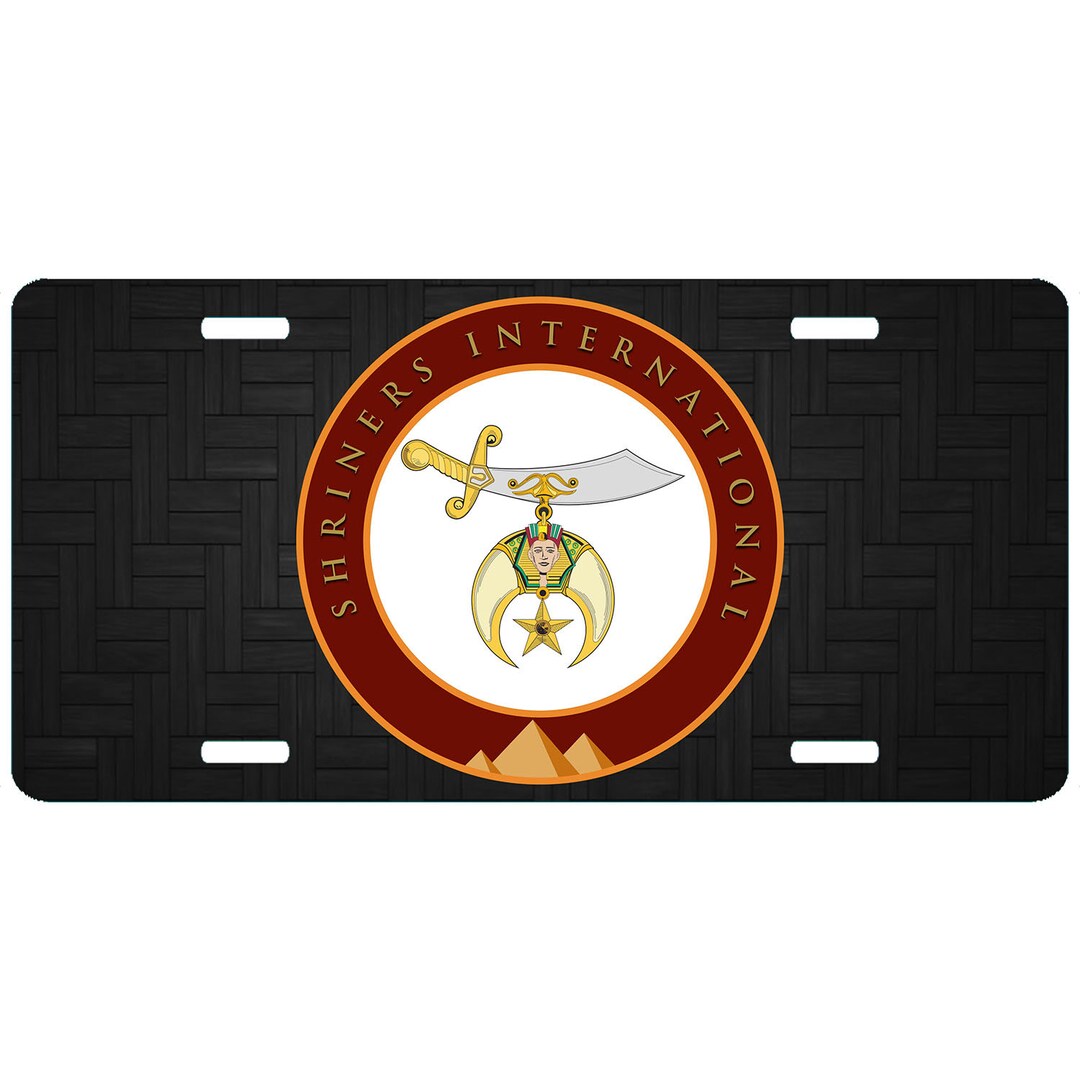 Shriners International License Plate Shrine Desert Tag Noble Auto Car ...