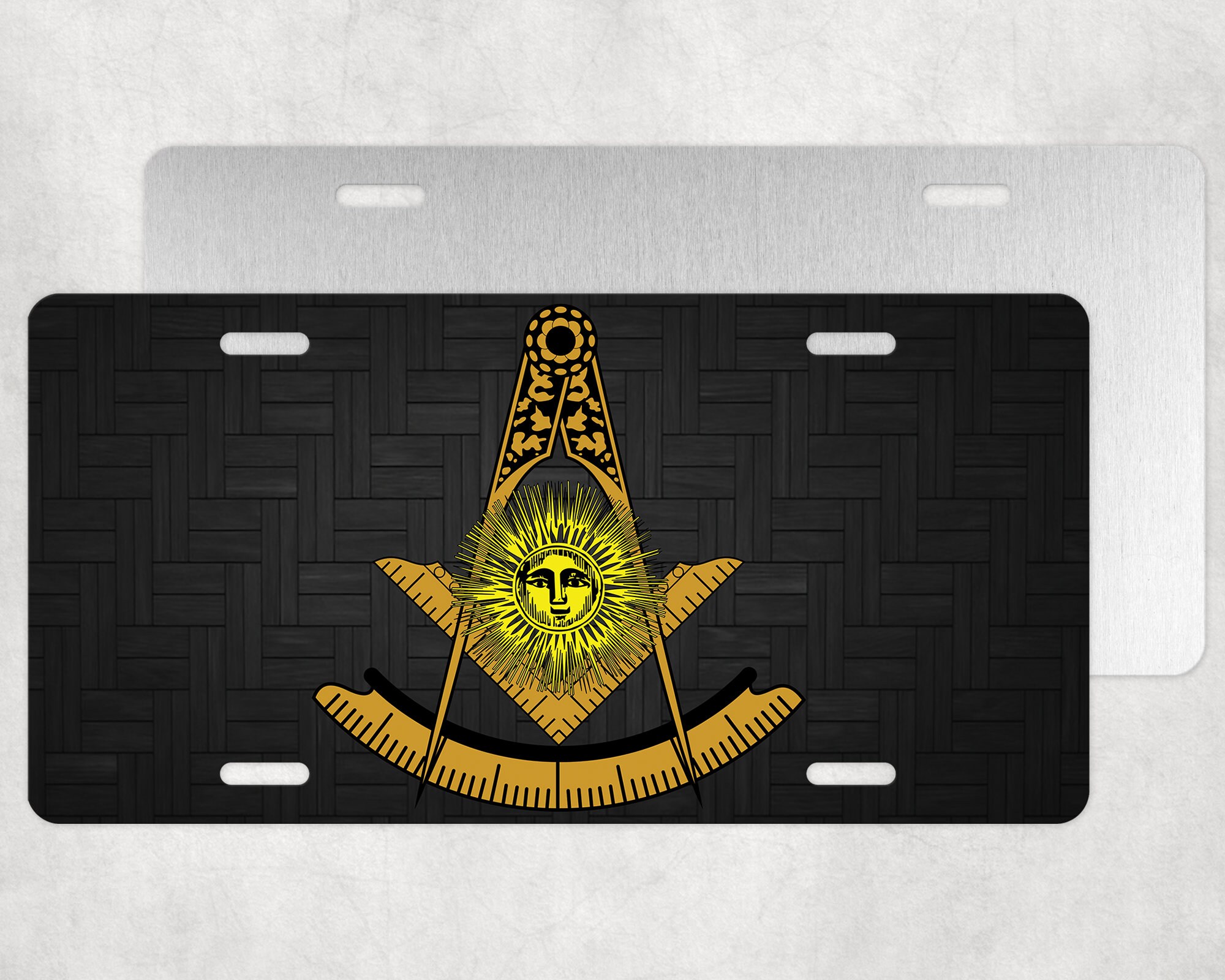 Past Master License Plate Auto Car Emblem Masonic Mason - Etsy