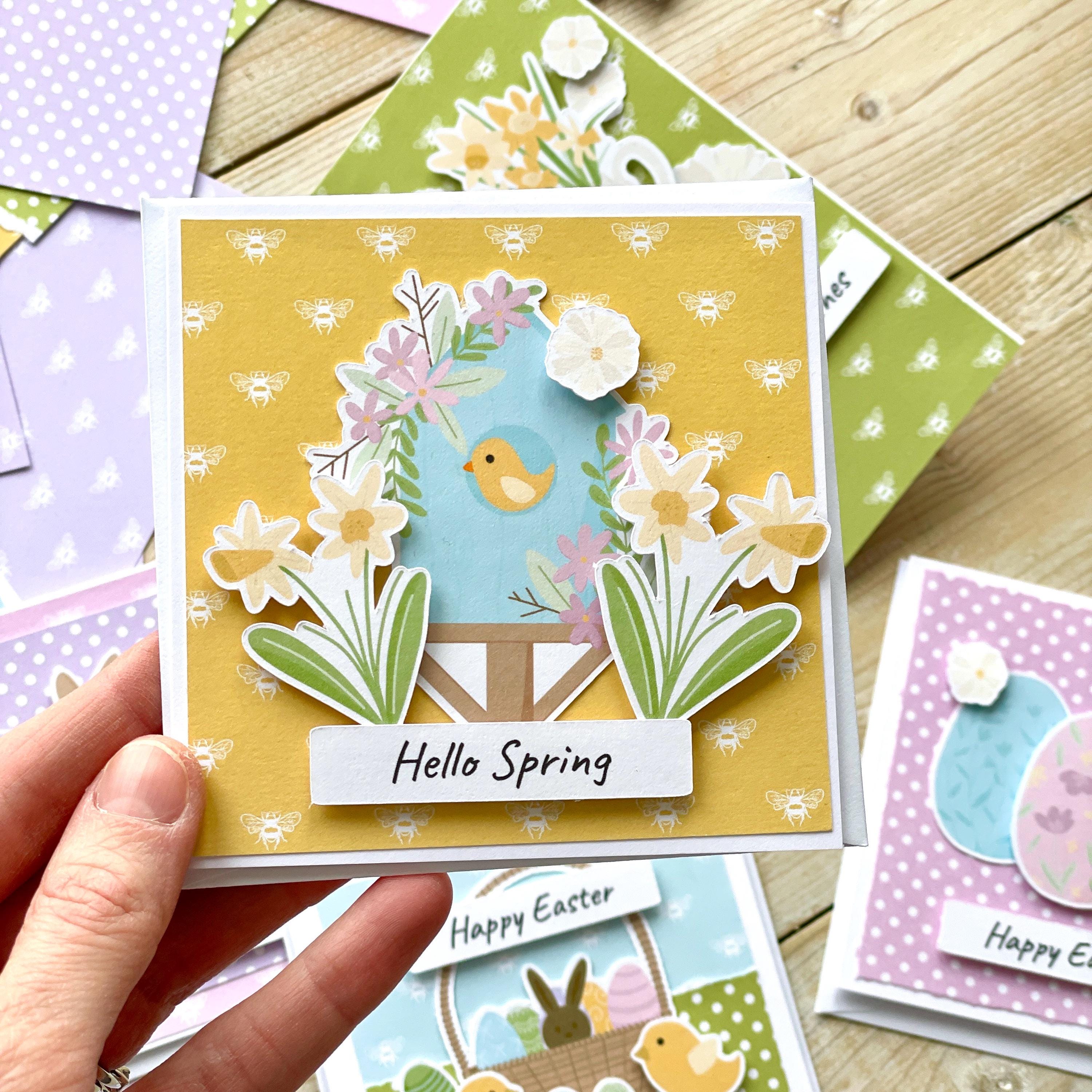 Easter Card Making Kit – Spring Craft Kit With 6x6 Paper Pack and Card ...