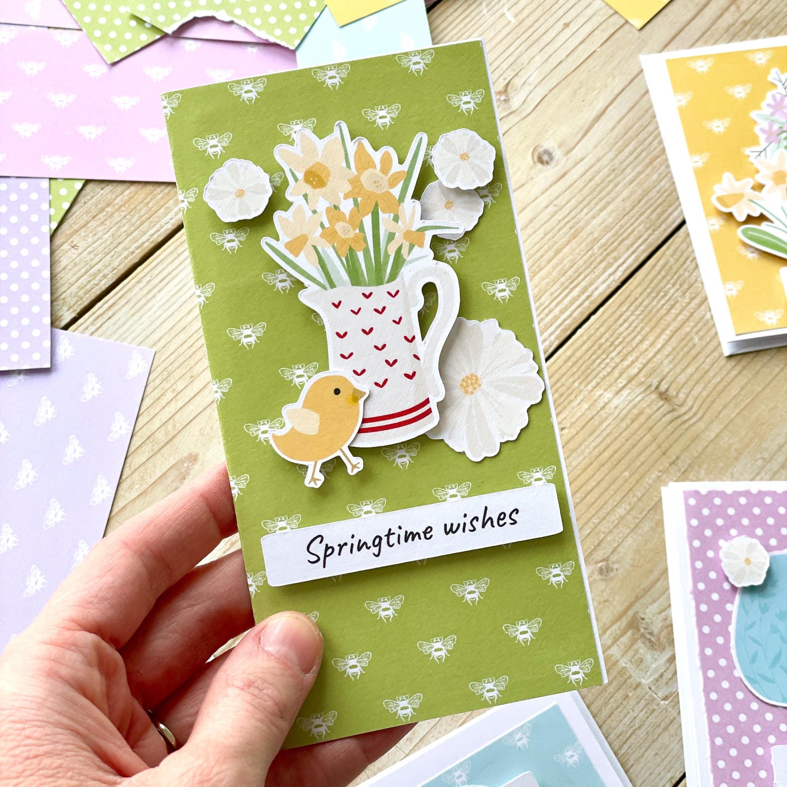 Easter Card Making Kit – Spring Craft Kit With 6x6 Paper Pack and Card ...