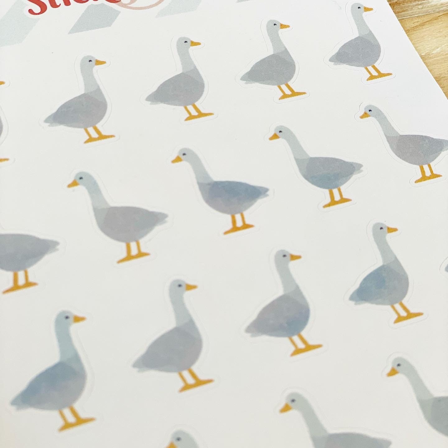 Goose Stickers Cute Farmyard Geese Planner Stickers by | Etsy