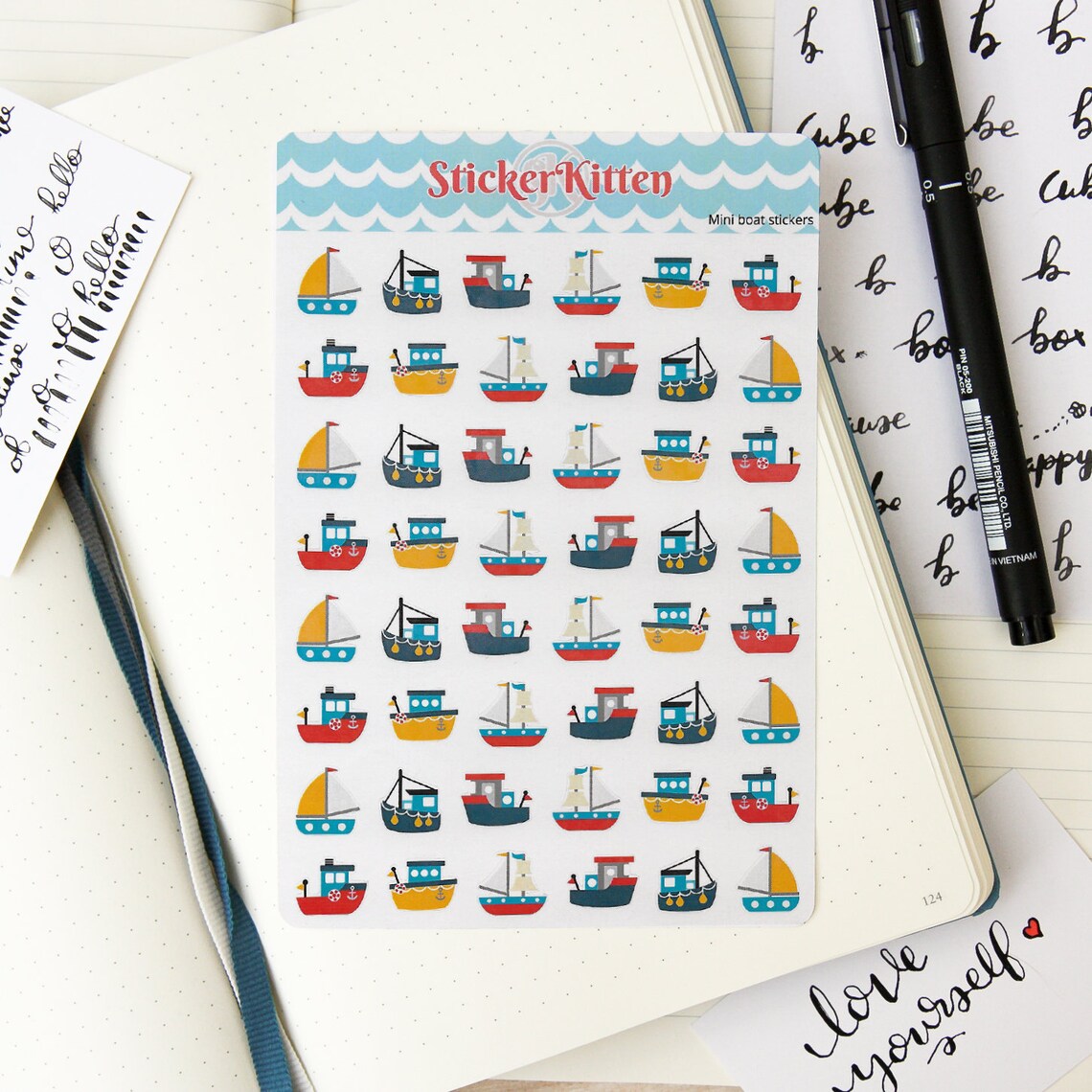 Boat Stickers – Mini Boats and Ships Planner Stickers by Stickerkitten ...