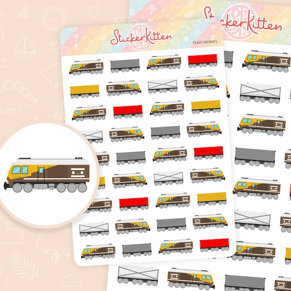 Train Sticker - Etsy