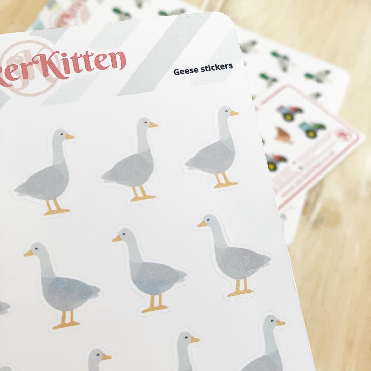 Goose Stickers Cute Farmyard Geese Planner Stickers by | Etsy