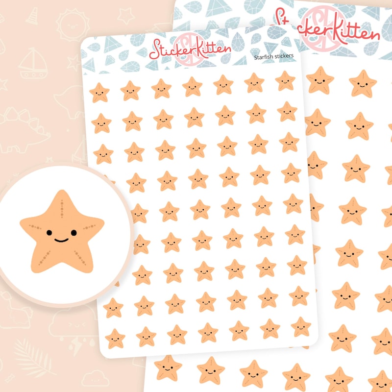 Starfish Sticker - Etsy