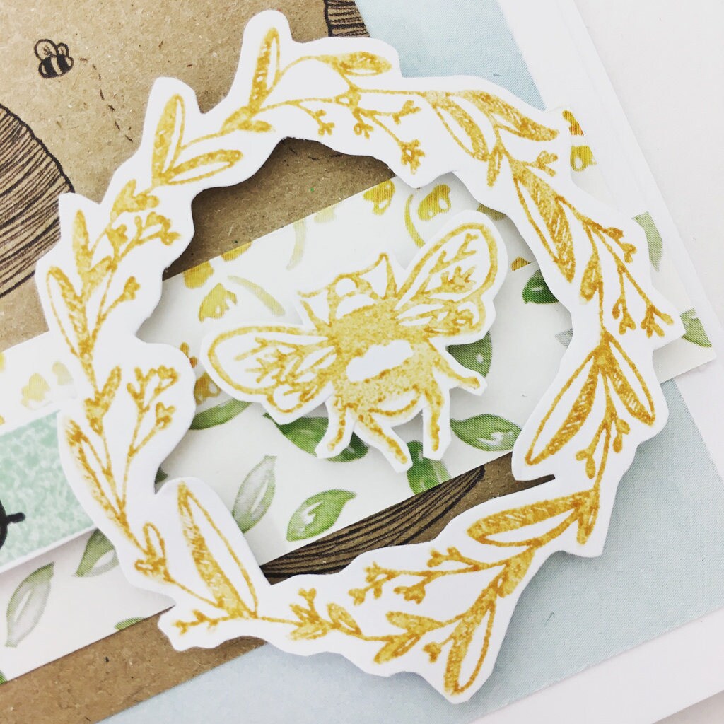 Bee Garden Stamps Photopolymer Clear Stamp Set Bee Stamp - Etsy