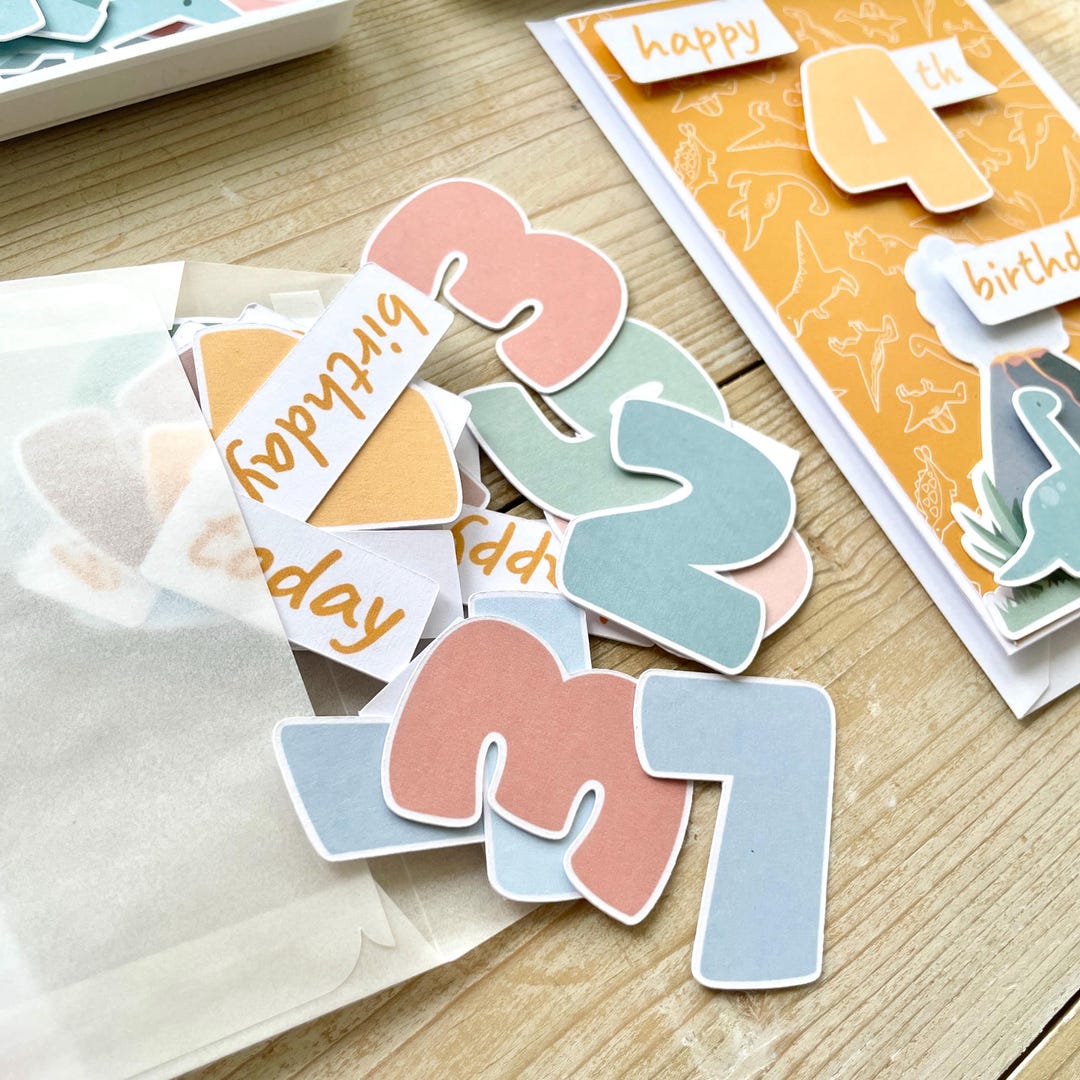 Numbers Ephemera - Card Making and Scrapbooking Toppers - Journal ...