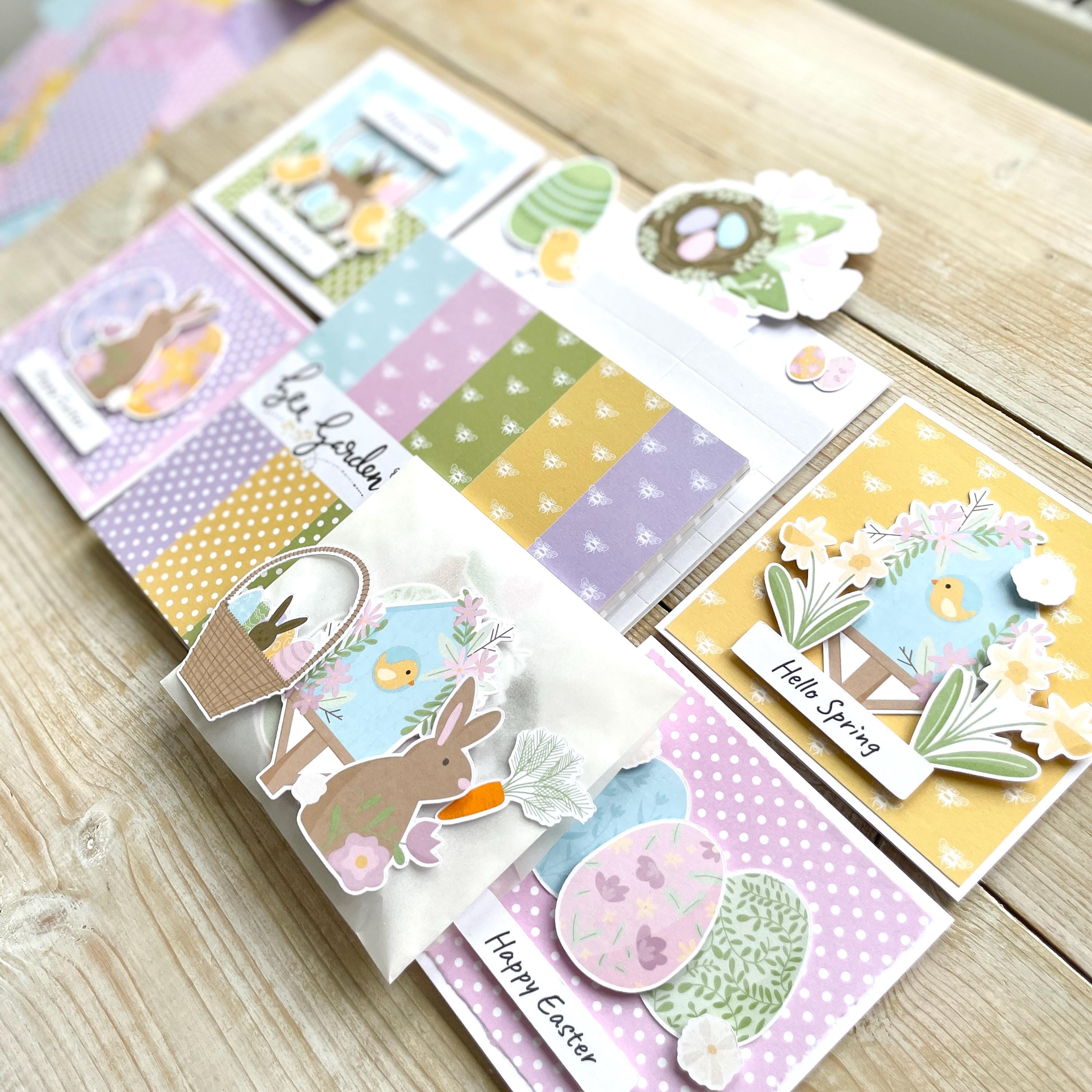 Easter Card Making Kit – Spring Craft Kit With 6x6 Paper Pack and Card ...