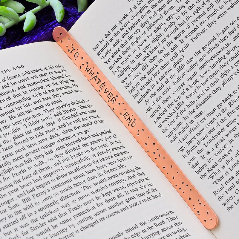 Handstamped Bookmark - Etsy