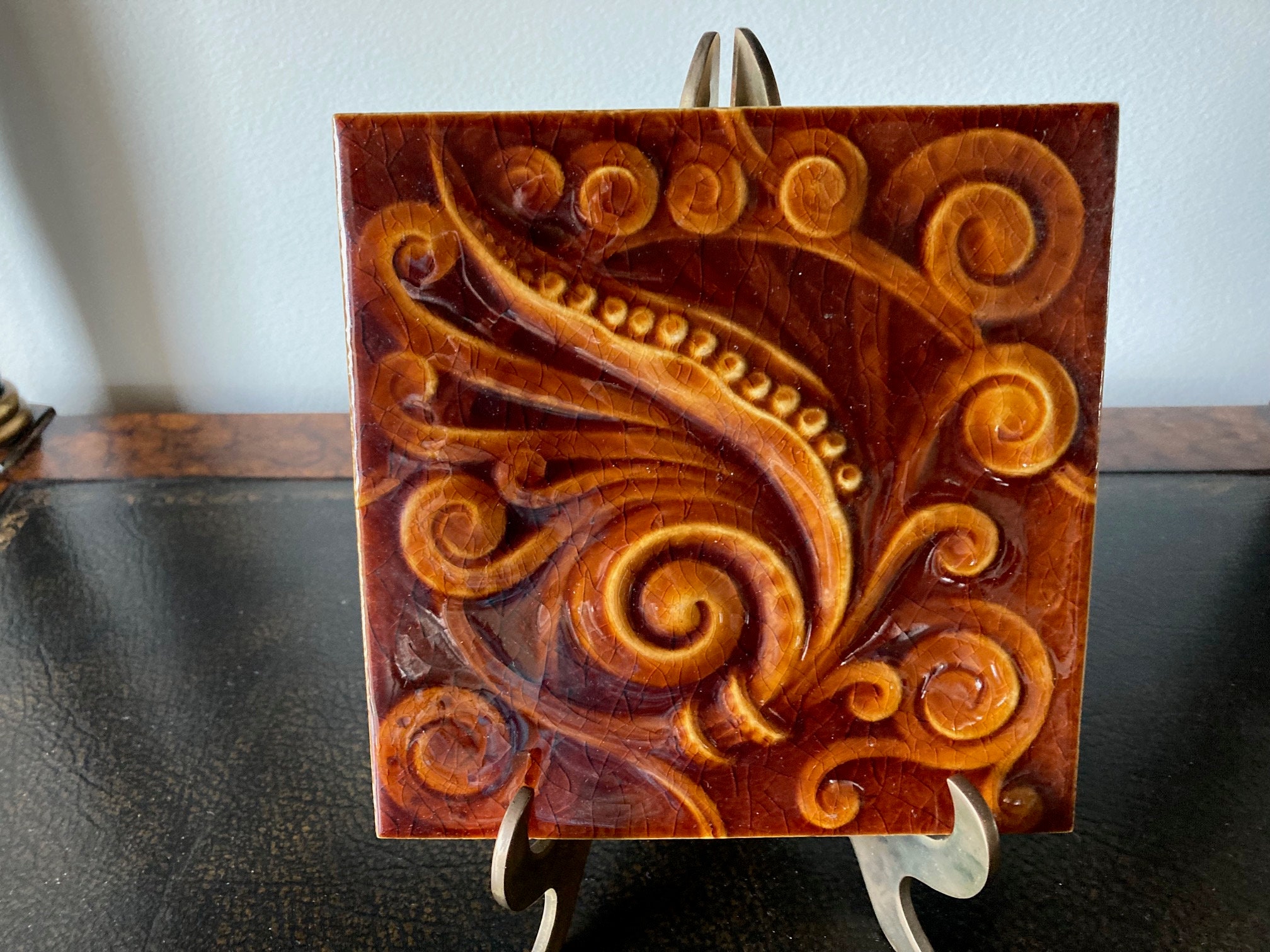 Antique American Encaustic Tile Co, Zanesville Ohio /hand Made ...