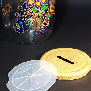 Glass Coin Bank Personalized. Hand Painted Hippo Animal Coin Bank ...