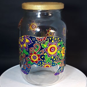 Glass Coin Bank Personalized. Hand Painted Hippo Animal Coin Bank ...