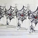 Spider Web Hand Painted Drinking Glass Set Of4 Halloween Water Glasses ...