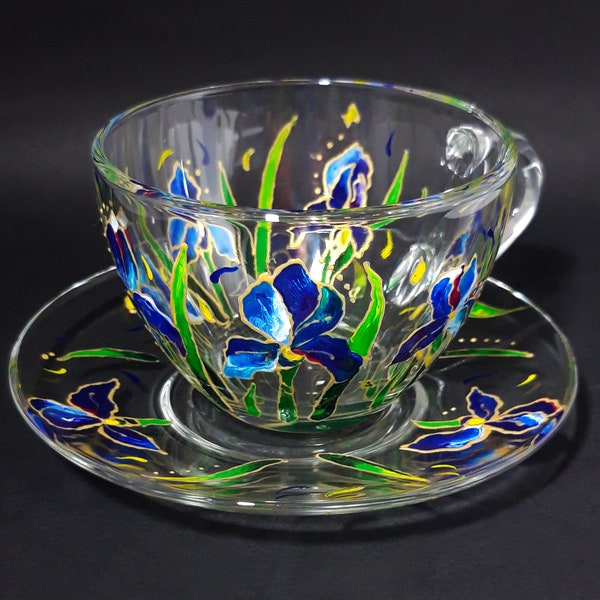 Hand Painted Tea Cup - Etsy