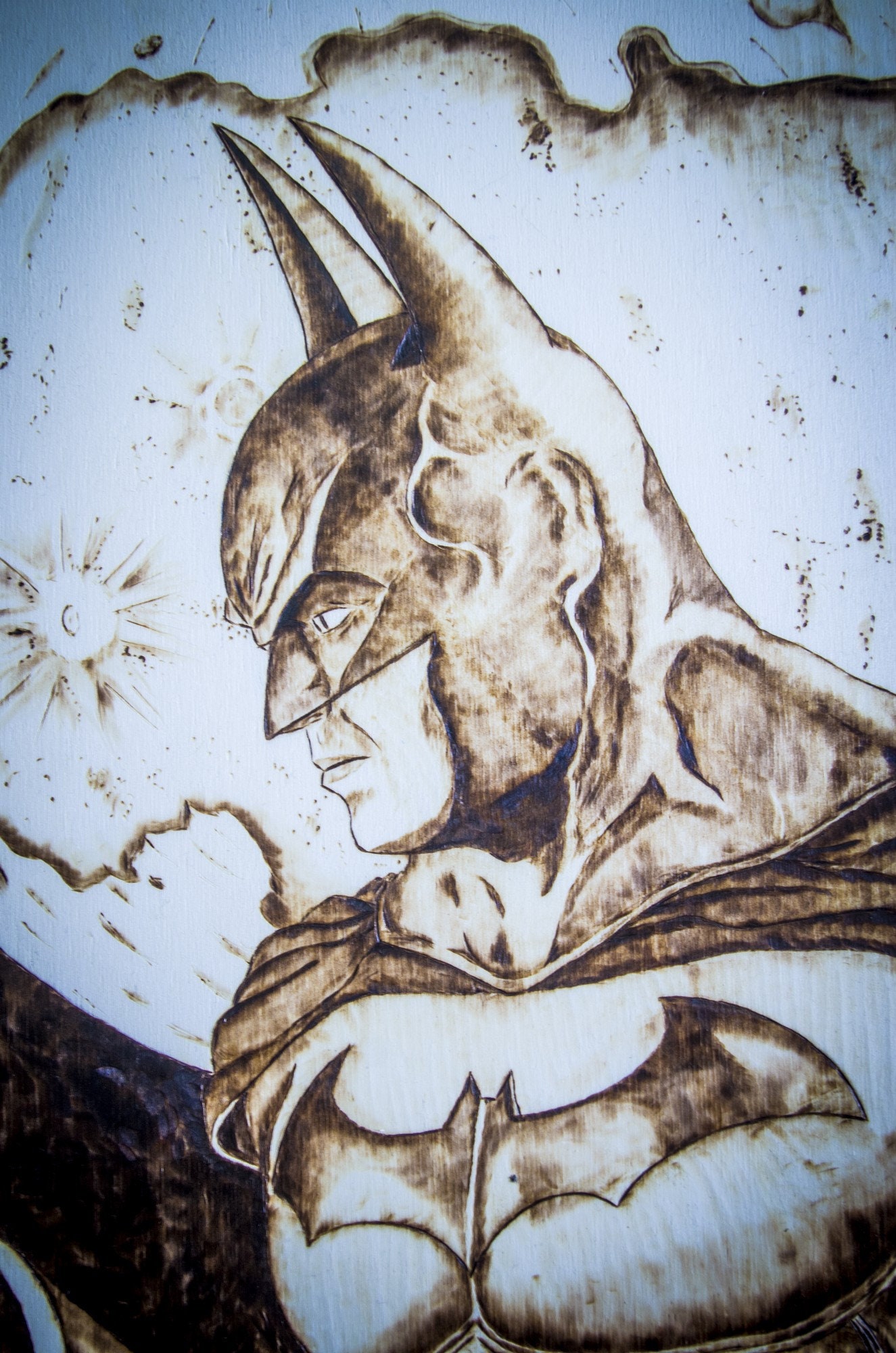021 BATMAN Pyrography, Marvel superheld held, komische, zwarte ridder ...