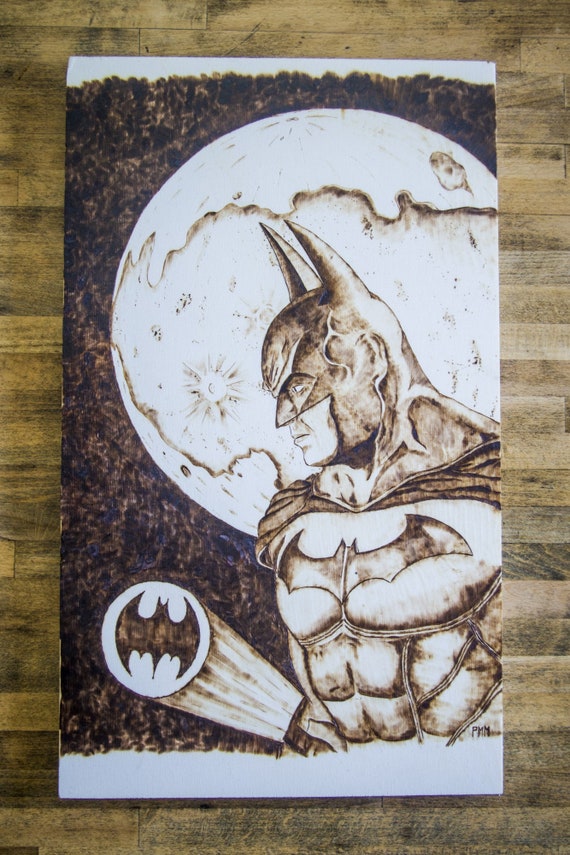 021 BATMAN Pyrography Marvel superheld held komische zwarte | Etsy ...